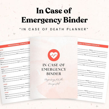 In Case of Emergency Binder {Printable or Fillable PDF} – Clementine ...
