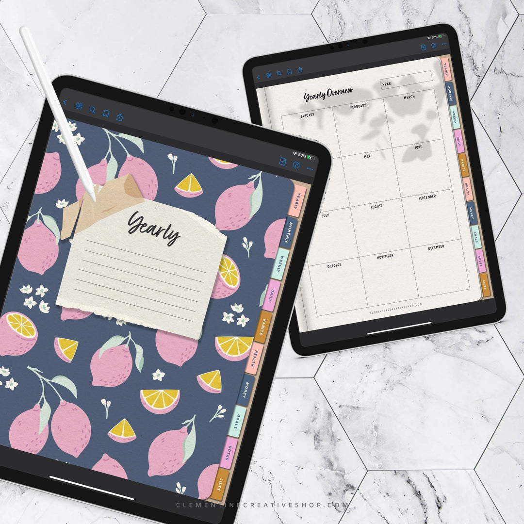 Cute Digital Planners for Goodnotes, Noteshelf, Notability or Xodo ...