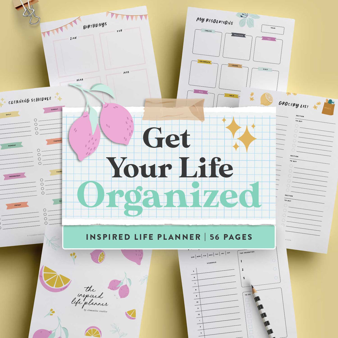 Printable Binder | Undated Planners to Download Instantly – Clementine ...